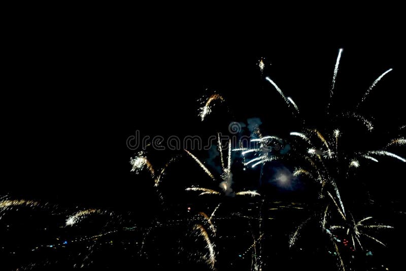 New Year Fireworks, Inside View of Fireworks Stock Photo - Image of ...