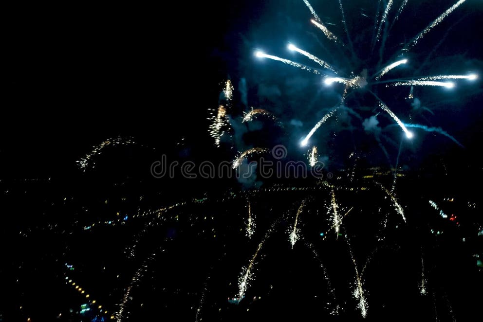 New Year Fireworks, Inside View of Fireworks Stock Image - Image of ...