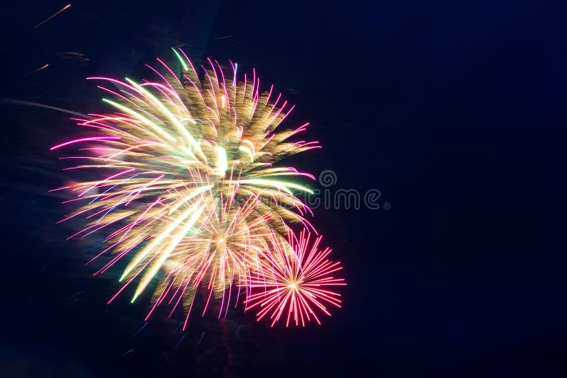 Firework Rockets stock photo. Image of copy, dazzling - 61199518
