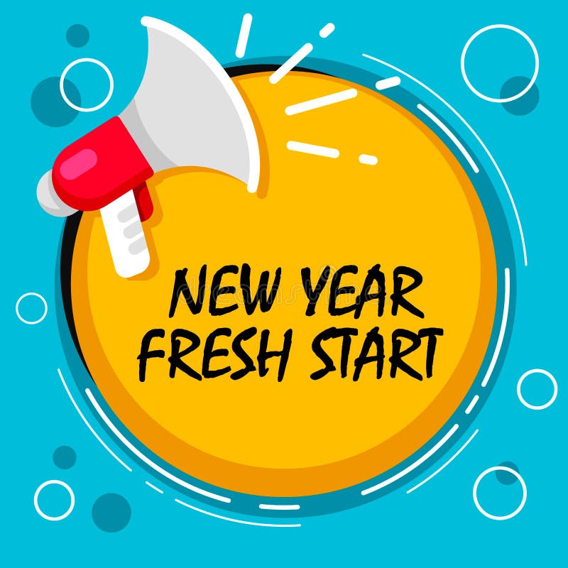 New year fresh start. stock illustration. Illustration of corona ...