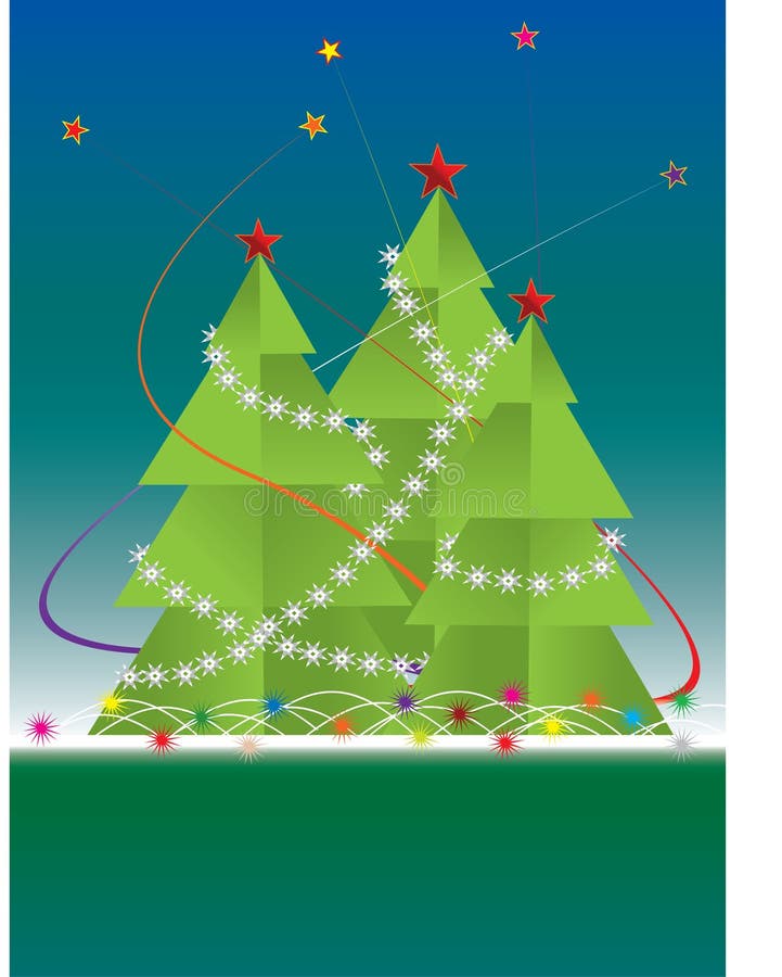 New Year fur-tree stock vector. Illustration of decor - 7211600