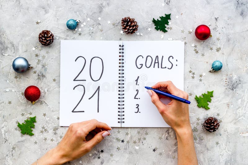 New Year Goals Plan - Inspirational and Motivating Concept Stock Image ...