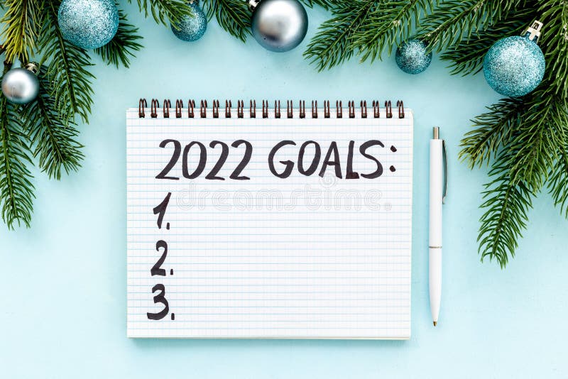 New Year Goals Plan - Inspirational and Motivating Concept Stock Photo ...