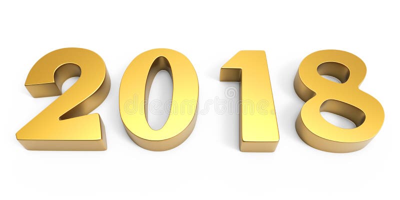 New year 2017 gold figures stock illustration. Illustration of gold ...