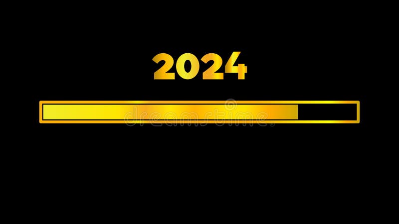 New Year 2024 Colorful Neon Lights Loading Background Animation Stock ...