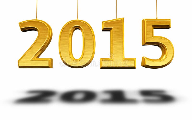 New Year 2015 stock illustration. Illustration of concept - 46097185