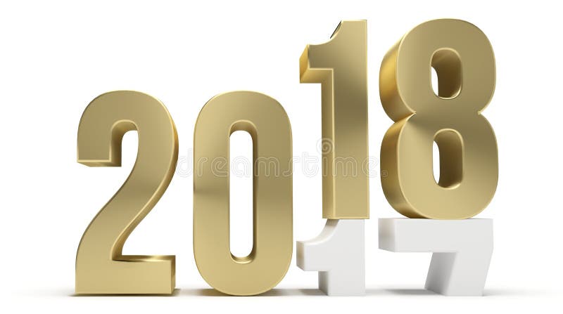 2017 Bold Font Happy New Year Design Stock Illustration - Illustration ...