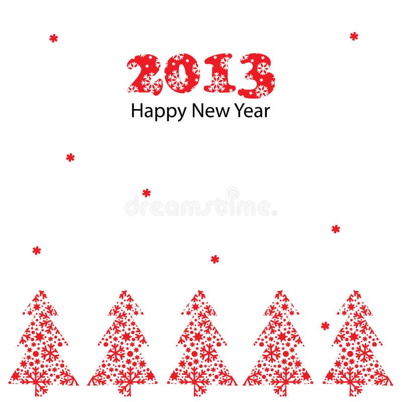 Happy new year card stock vector. Illustration of color - 21711711