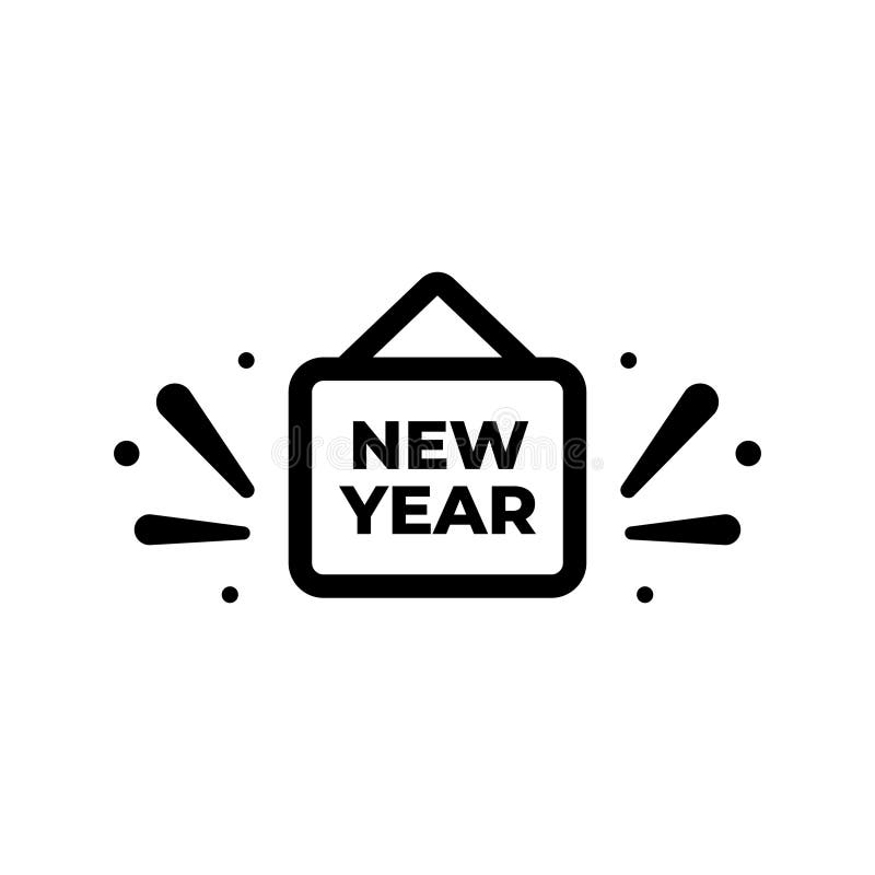 New Year Icon Element Collection Stock Illustration - Illustration of ...