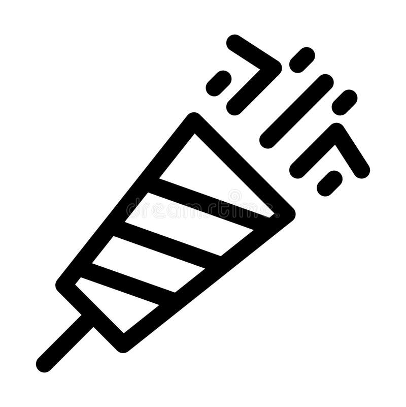 New Year Icon Symbol- Firecracker Icon Stock Vector - Illustration of ...