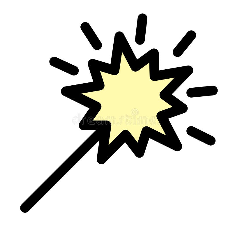 New Year Icon Symbol- Firelight Icon Stock Vector - Illustration of ...