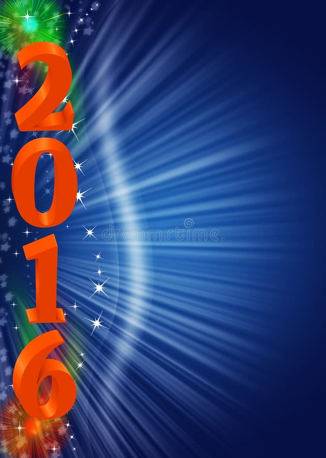 New year 2016 stock illustration. Illustration of baloons - 63014956