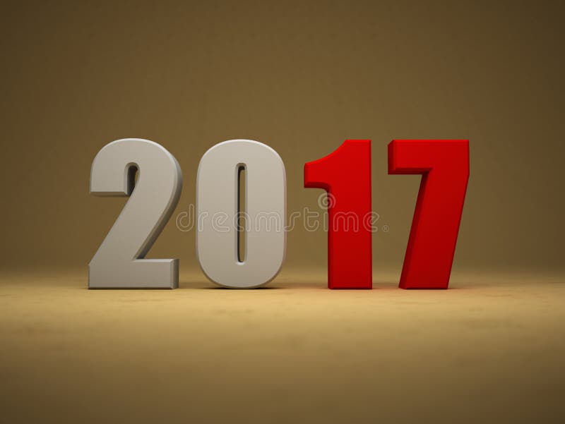 New Year 2017 stock illustration. Illustration of holiday - 70006961