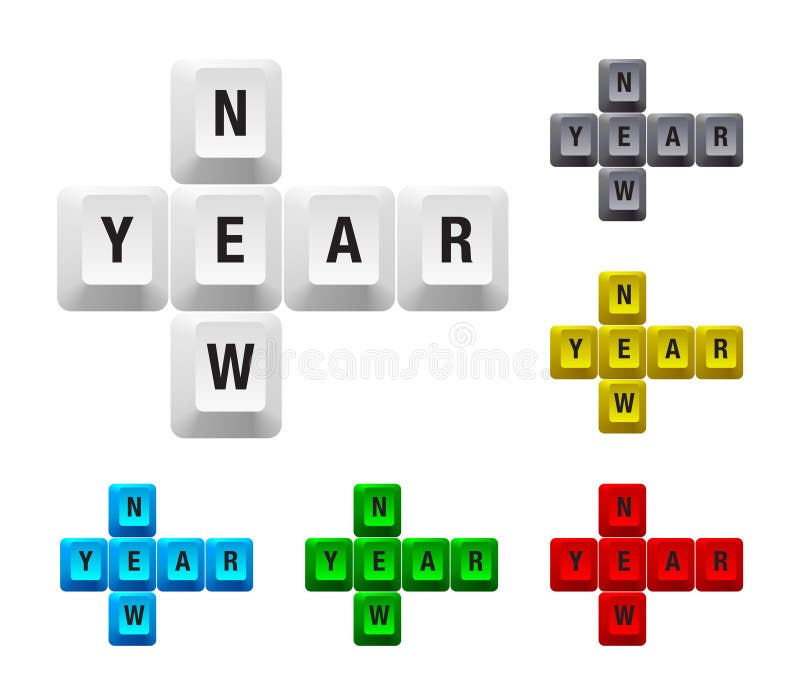 New year key stock vector. Illustration of celebration - 17525027