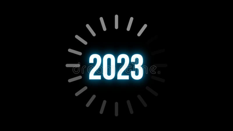 Loading 2023 Happy New Year Golden Progress Bar Stock Footage - Video ...