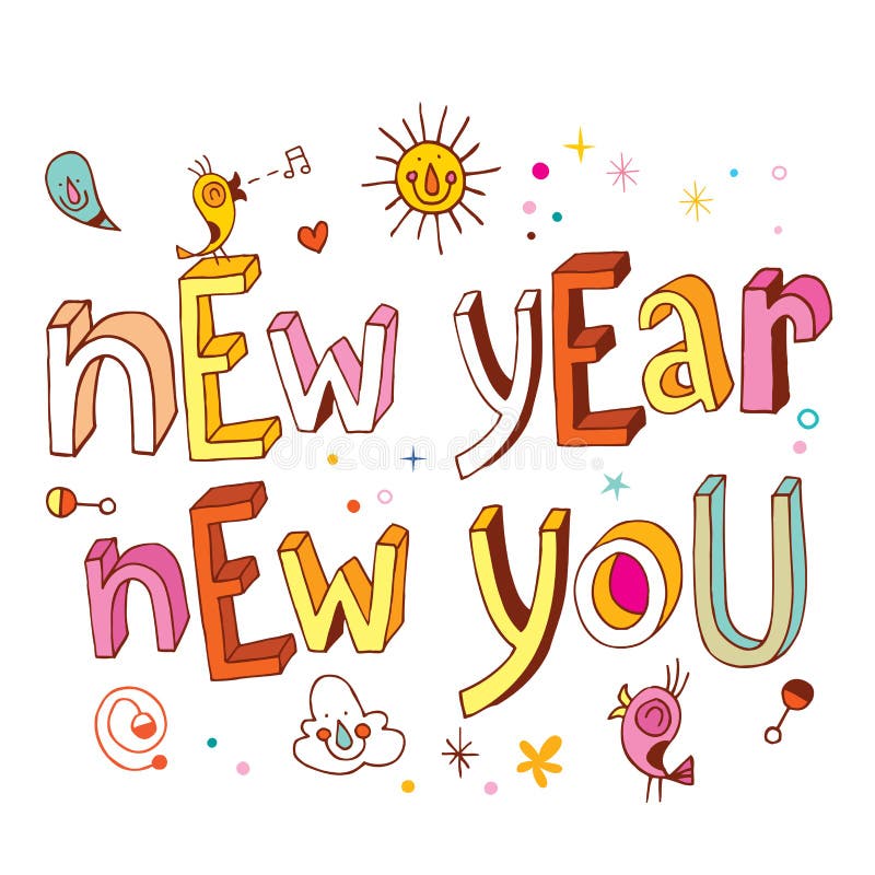 New Year New You Stock Illustrations – 12,900 New Year New You Stock ...