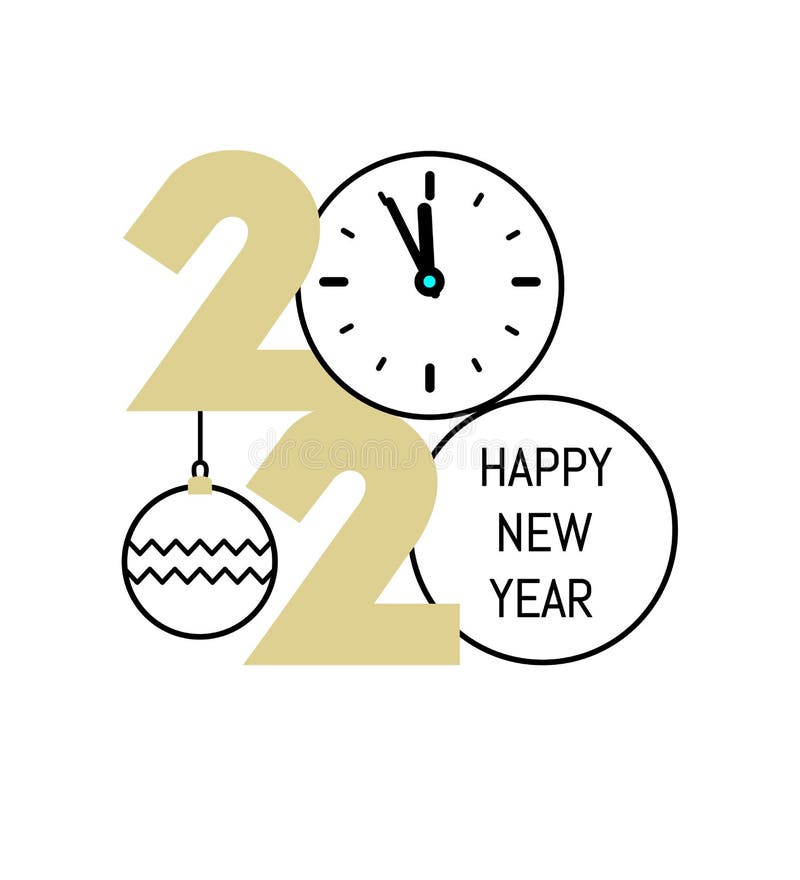 New Year Gold 2020 Number Design Stock Vector - Illustration of ...