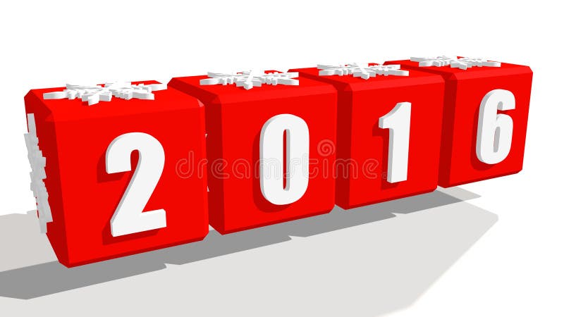 New 2016 year number stock illustration. Illustration of gift - 63088130