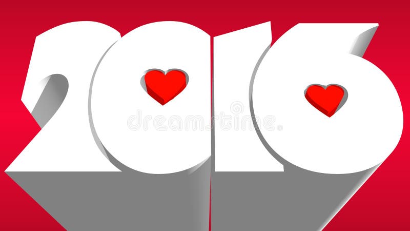 New 2016 year number stock illustration. Illustration of design - 63008525