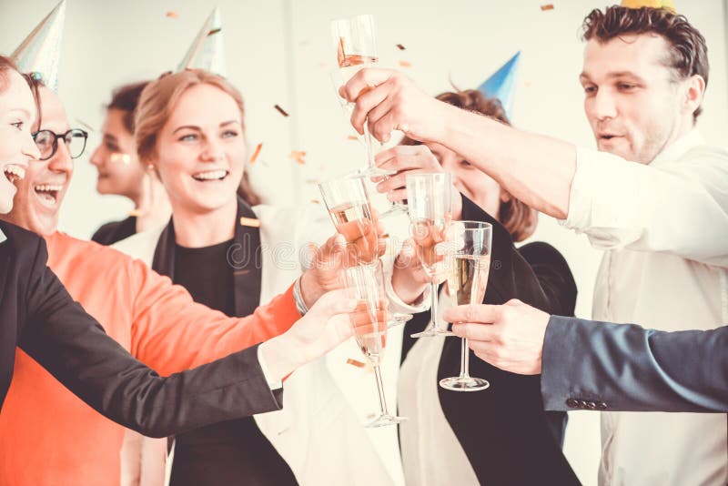 2018 New Year office party stock photo. Image of happy - 101656582