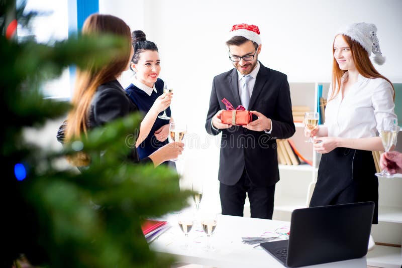 New year office party stock image. Image of drink, festive - 91809003