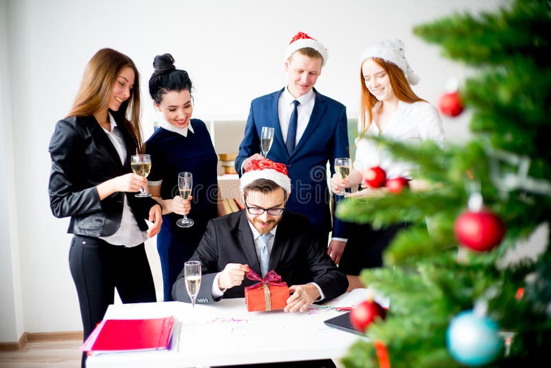 New year office party stock image. Image of drink, manager - 91809451