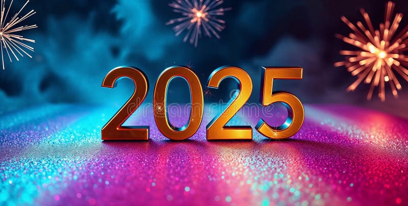 New 2025 Year Over Glitter Background Stock Photo - Image of shiny ...
