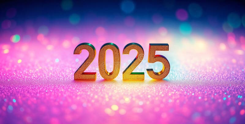 New 2025 Year Over Glitter Background Stock Image - Image of banner ...