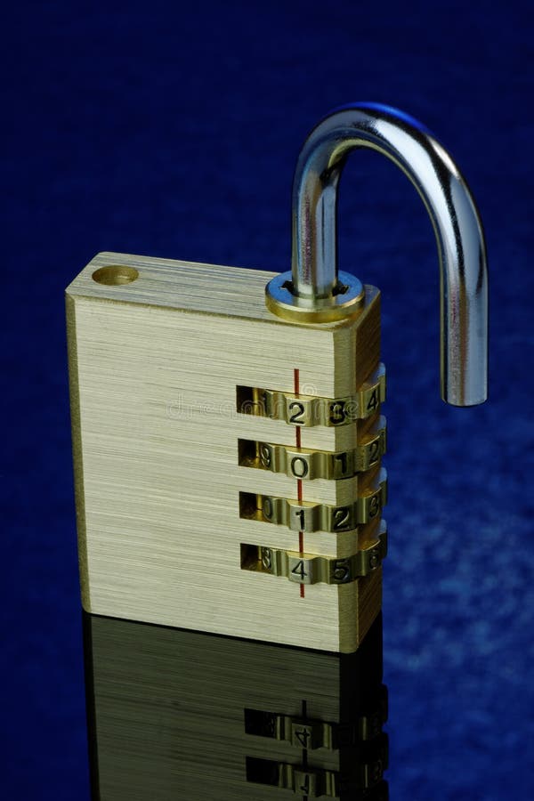 New Year Padlock 2014 Open stock photo. Image of private - 35700790