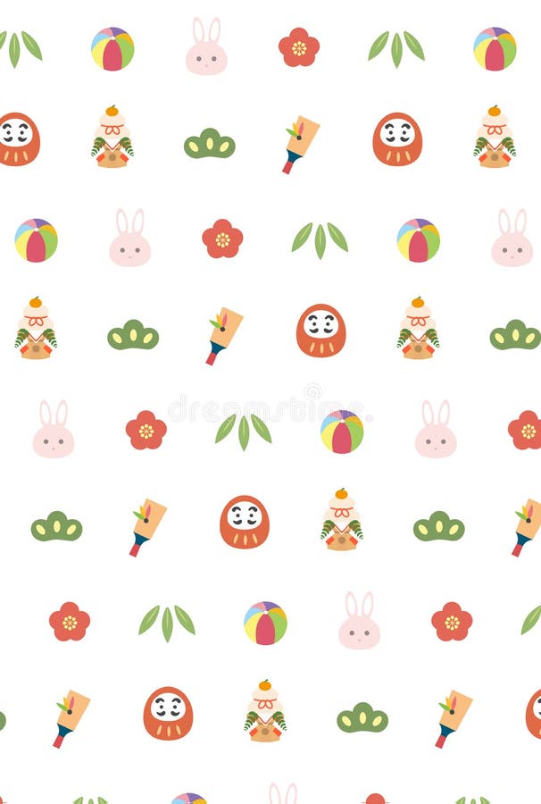 New year pattern design stock vector. Illustration of simple - 261249200