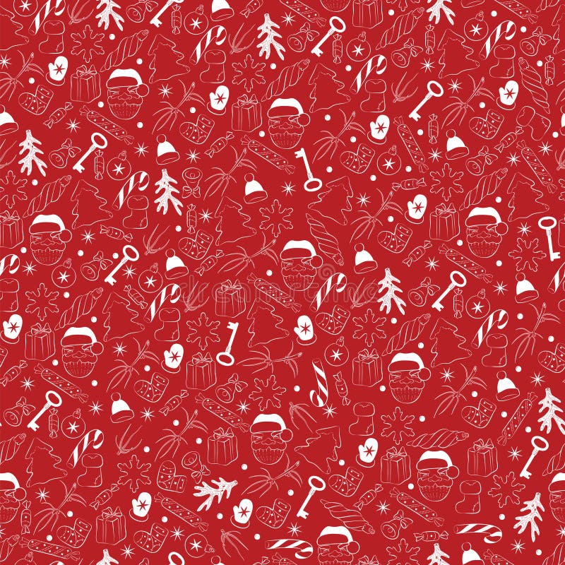 New Year pattern red stock vector. Illustration of eps10 - 47009895