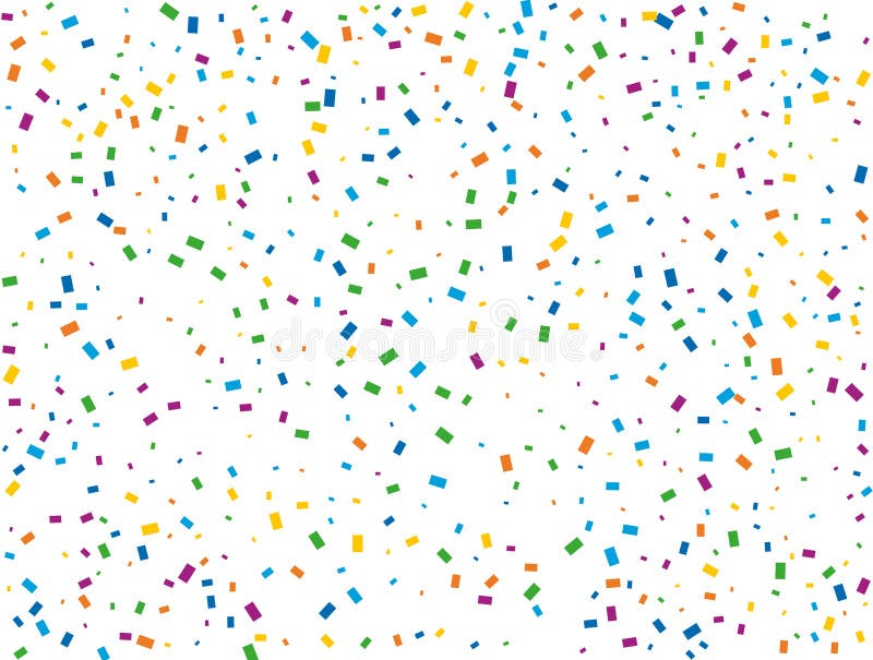 New Year Rectangular Confetti. Light Rainbow Glitter Confetti ...