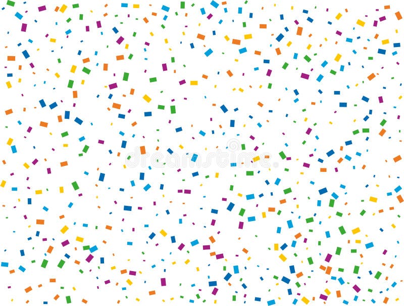 New Year Rectangular Confetti. Light Rainbow Glitter Confetti ...
