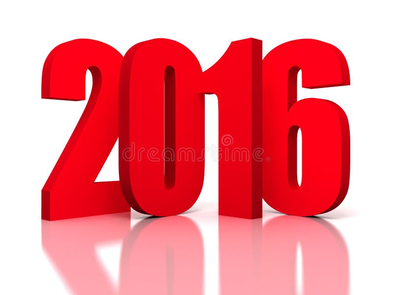 New Year 2016 Text Numbers on Black Background Stock Illustration ...