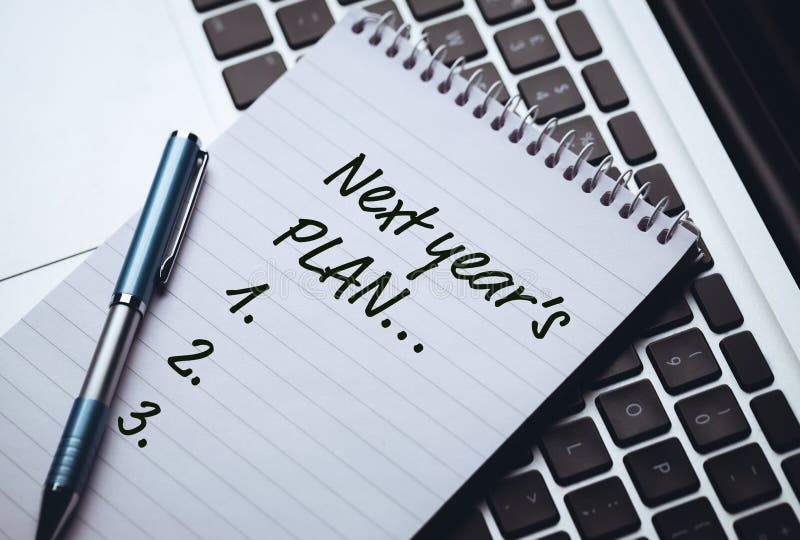 New year resolution list stock photo. Image of improvement - 105531138