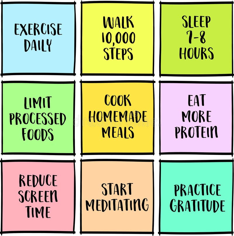 Healthy Lifestyle and Wellbeing Concept Stock Image - Image of fitness ...