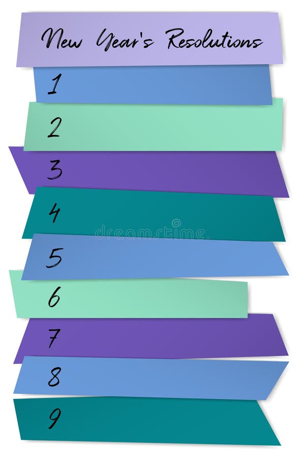 New Years Resolution List Template