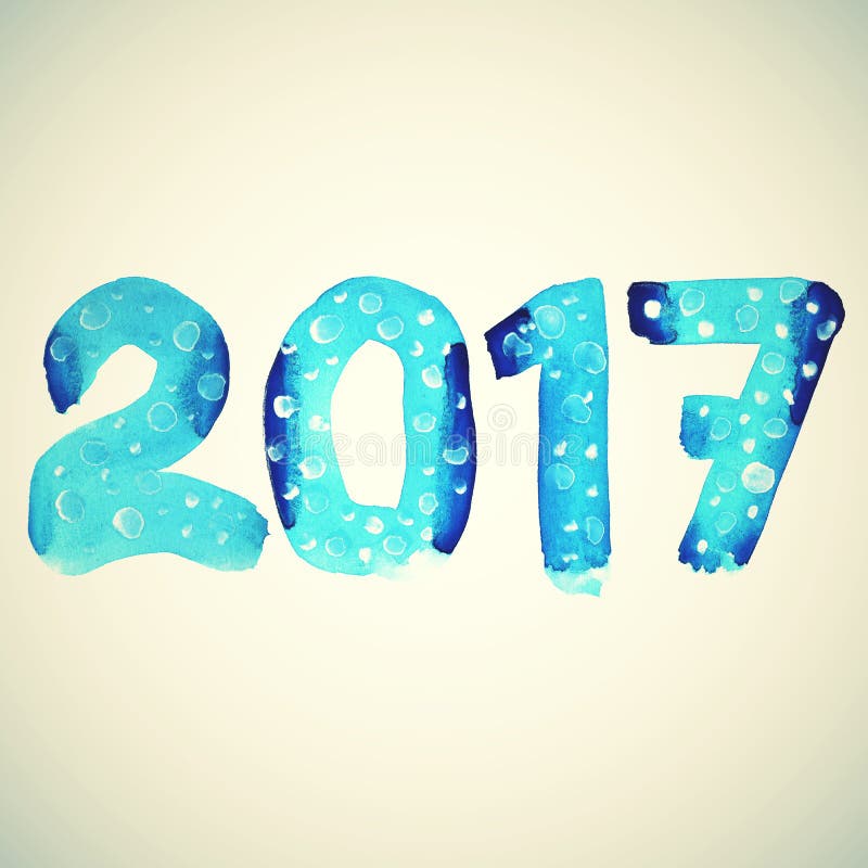 New Year 2017 stock illustration. Illustration of background - 45158688