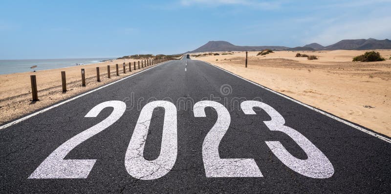 2023 New Year Road Trip Travel and Future Vision Concept Stock Image ... 2023 New Year Road Trip Travel and Future Vision Concept Stock Image ...