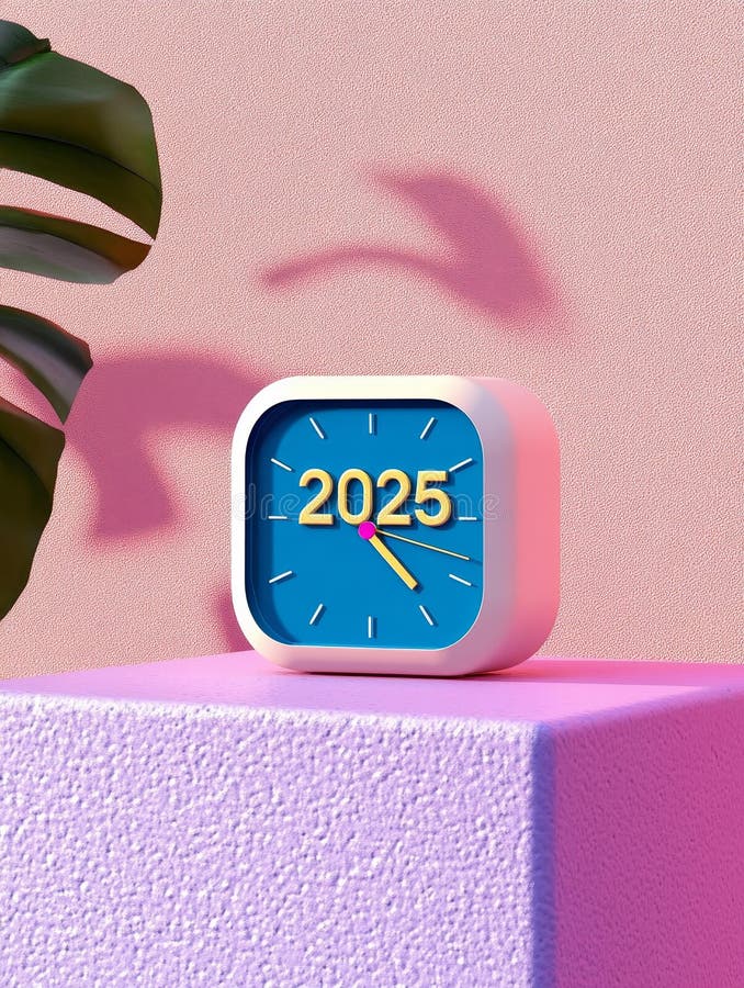 2025 New Years Countdown Fresh Start Clock New Year New Goals Time ...