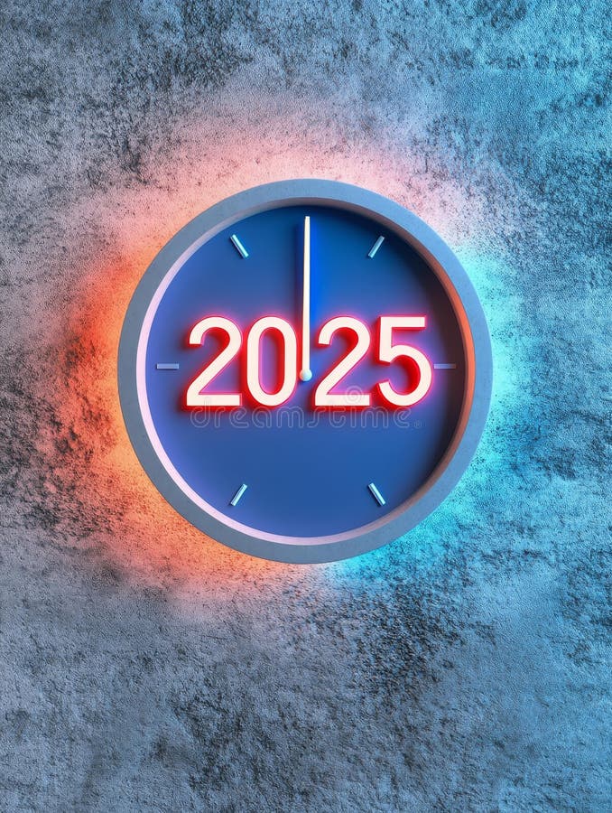 2025 New Years Eve Countdown Clock Time Future Anticipation New ...