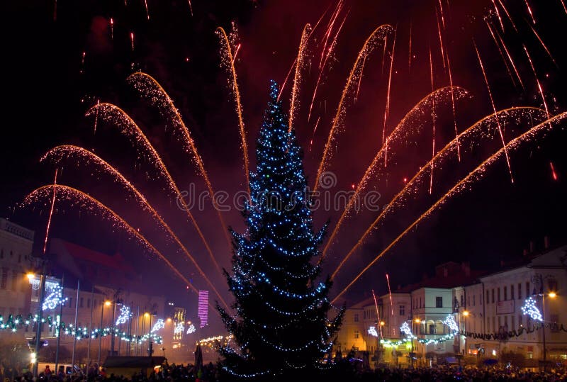 New Year s Eve fireworks stock image. Image of celebrate - 60969263