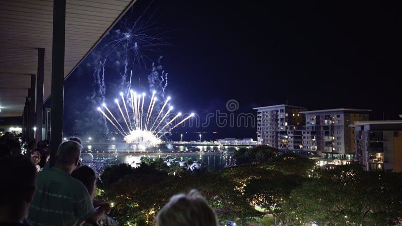 2024 New Year S Eve Fireworks Display at the Darwin Waterfront Stock ...