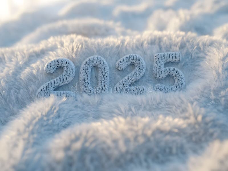 2025: a New Year S Eve Soft Beginning Stock Illustration - Illustration ...