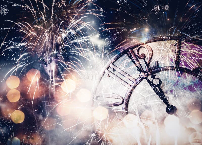 New Year s at midnight stock image. Image of aged, celebration - 80678479