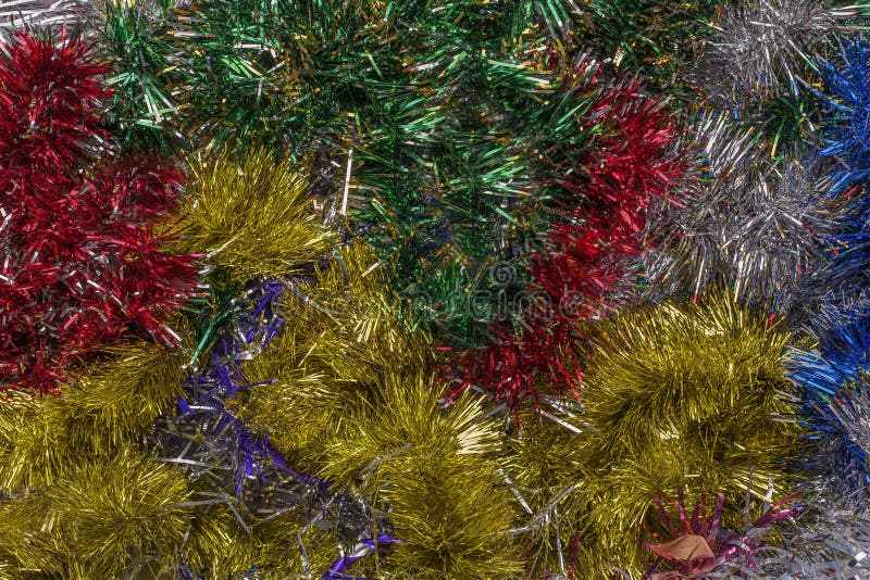 New Year`s Rain Christmas Background. View from Above Stock Photo ...