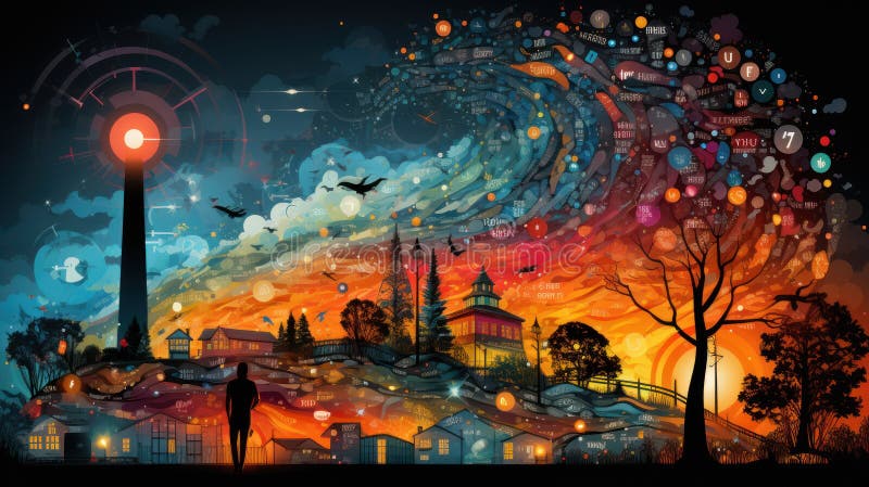 New Year S Resolutions in Color. Created with Generative AI Stock ...