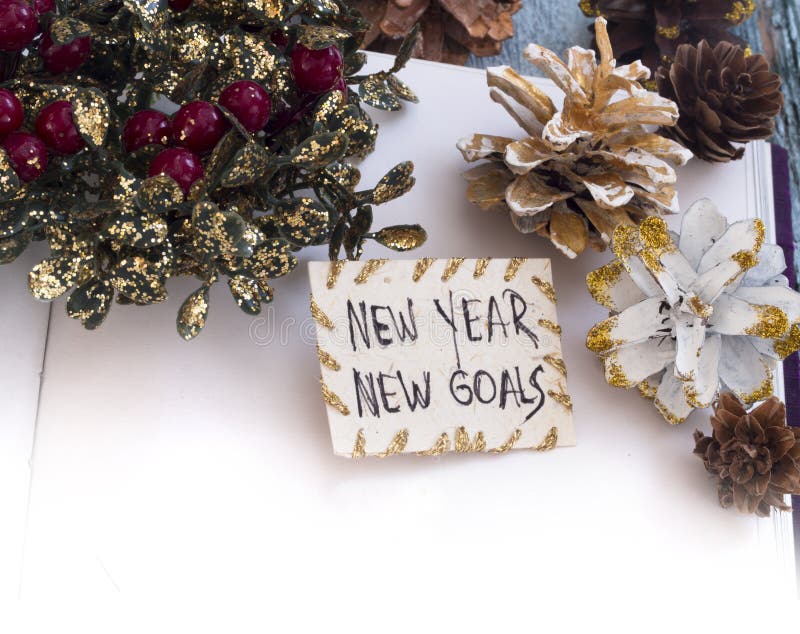 New Year`s Resolutions Concept Stock Image - Image of notebook, january ...
