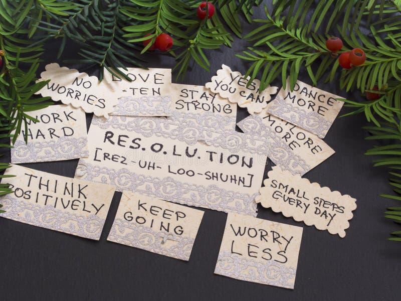 New Year`s Resolutions Concept Stock Image - Image of concept, january ...