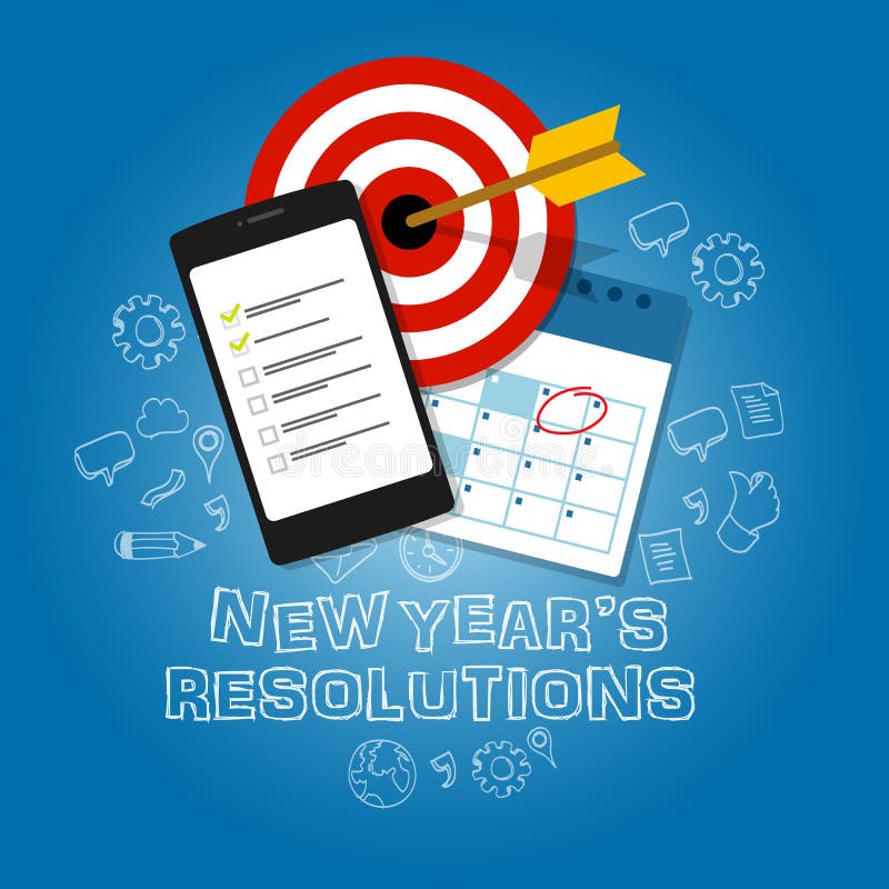 New Years Resolutions Stock Illustrations – 798 New Years Resolutions ...